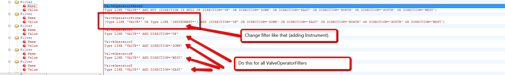 How to add operator annotations for instruments in isometric drawings