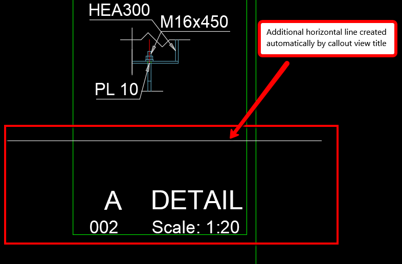 Impossible to delete the additional horizontal line in Callout View ...