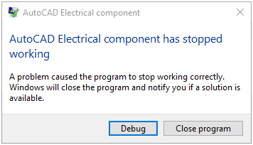 Database Migration Fails in AutoCAD Electrical
