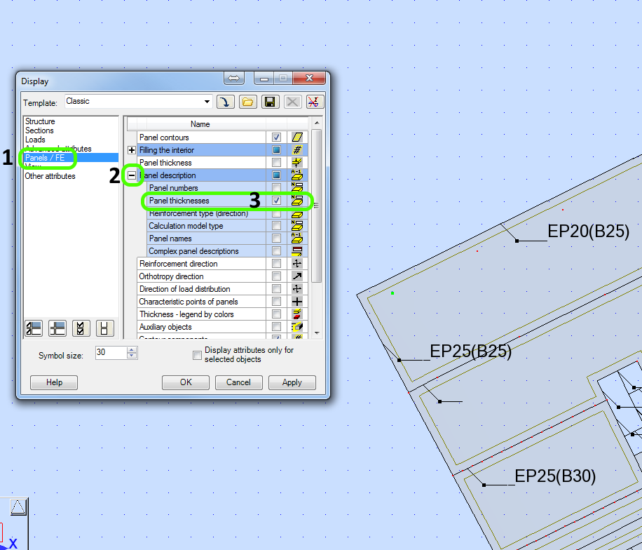Is it possible to display FE panels thickness in "in-plane" 2D view in ...