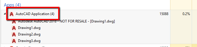 AutoCAD appears to be launching multiple sessions