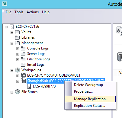 How to unreplicate a Vault database and re-enable it in the ADMS Console