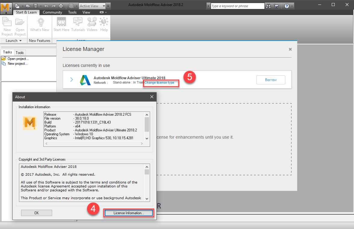 如何从 Moldflow Adviser 试用版升级到网络许可