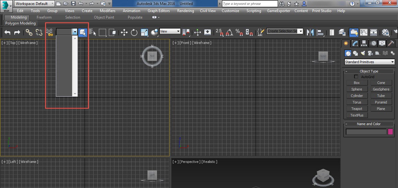 使用 3ds Max 时，“选择过滤器”列表为空