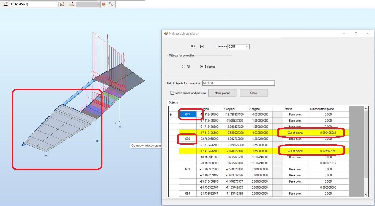 Loads not transferred to bars or panel edges, defined in claddings or ...
