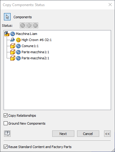 How to partially copy an Inventor assembly excluding some parts