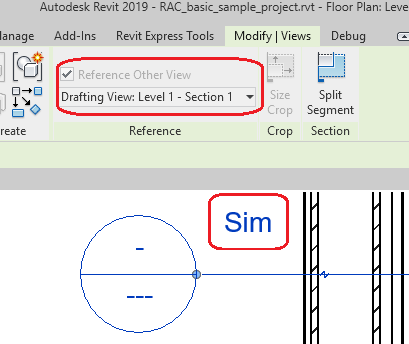How to remove "sim" text from callout in Revit