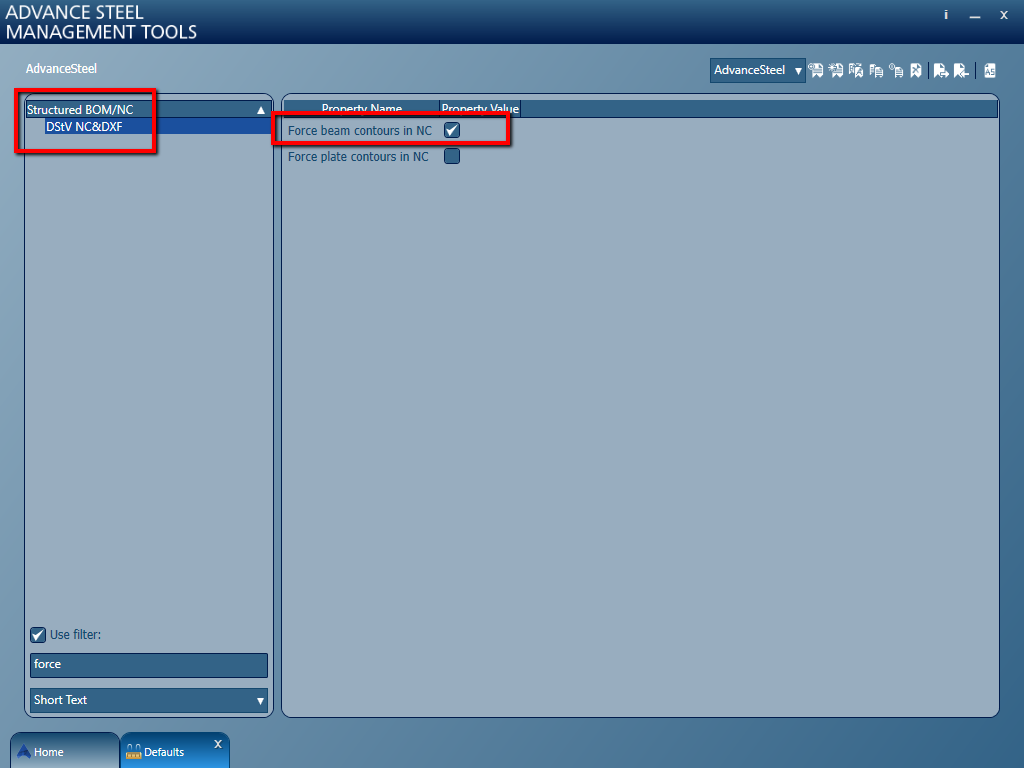 Advance Steel의 NC 파일을 사용하여 Voortman 기계에 의해 잘못 절단된 보