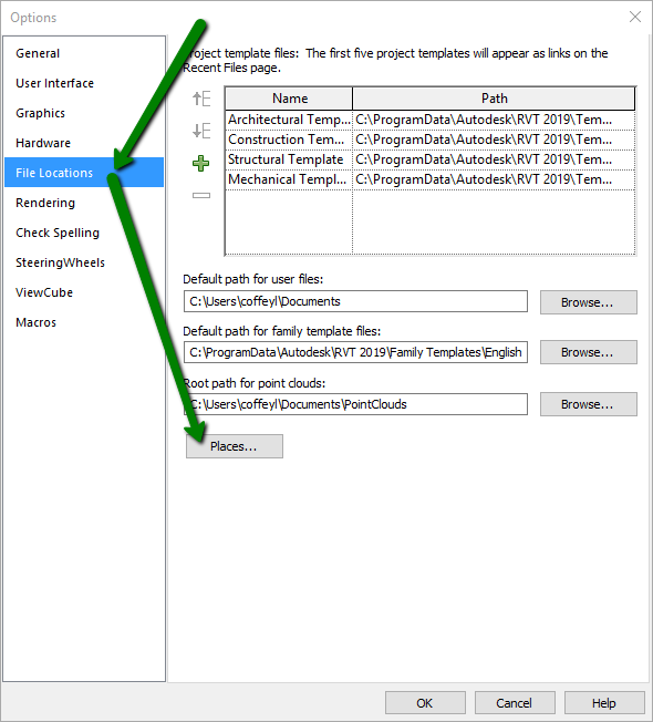How To Change The Default File Location For Families In Revit Revit Autodesk Knowledge Network