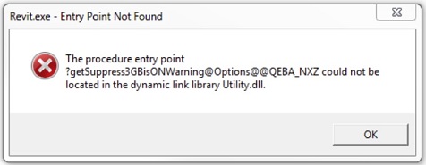 “The procedure entry point could not be located in the dynamic link library *.dll" when ...