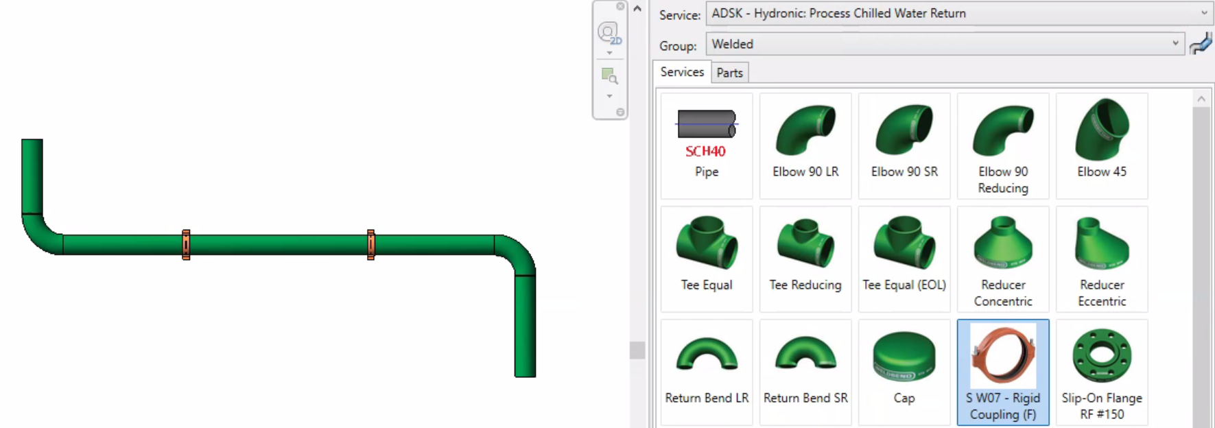 Enabling Piping End Connections To Update From Attached Fittings In Revit