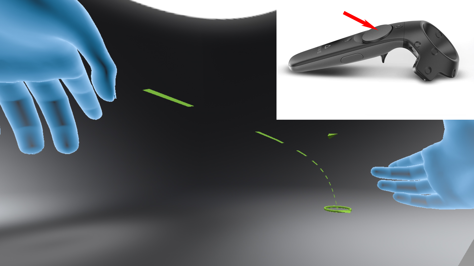 How to use the HTC Vive hand controllers in VRED VR