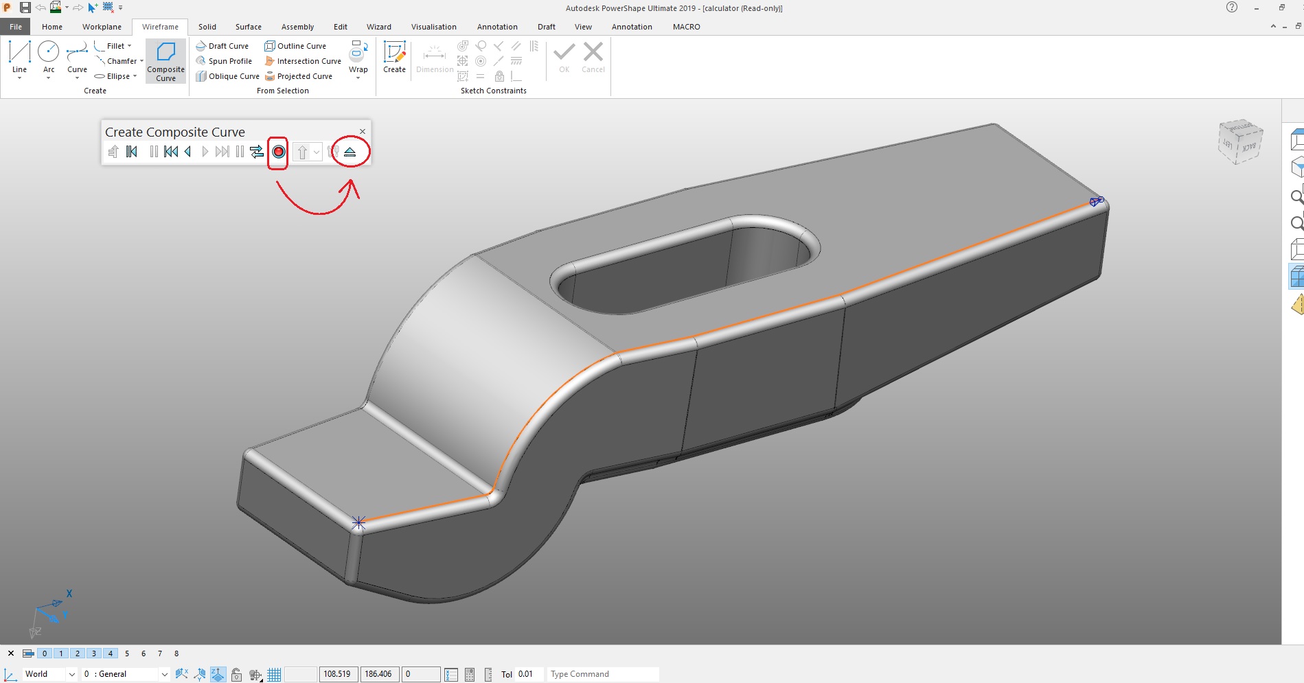 How to extract a curve or create a composite curve defining start point ...