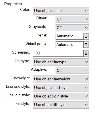 Custom pen style settings in CTB or STB plot different from AutoCAD drawing