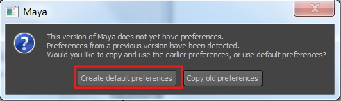 Avoid creating Default Preferences when launching Maya