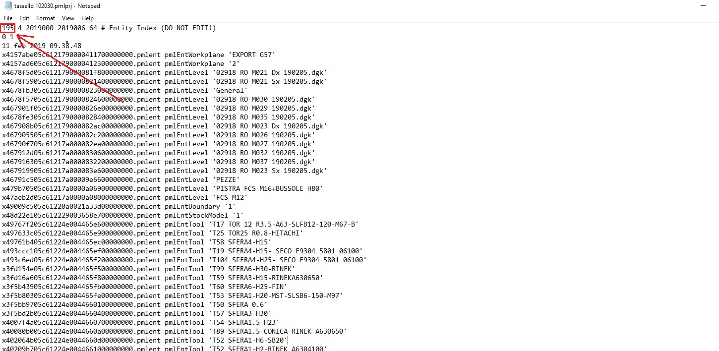 How to recover corrupt project removing the corrupted entity in PowerMill