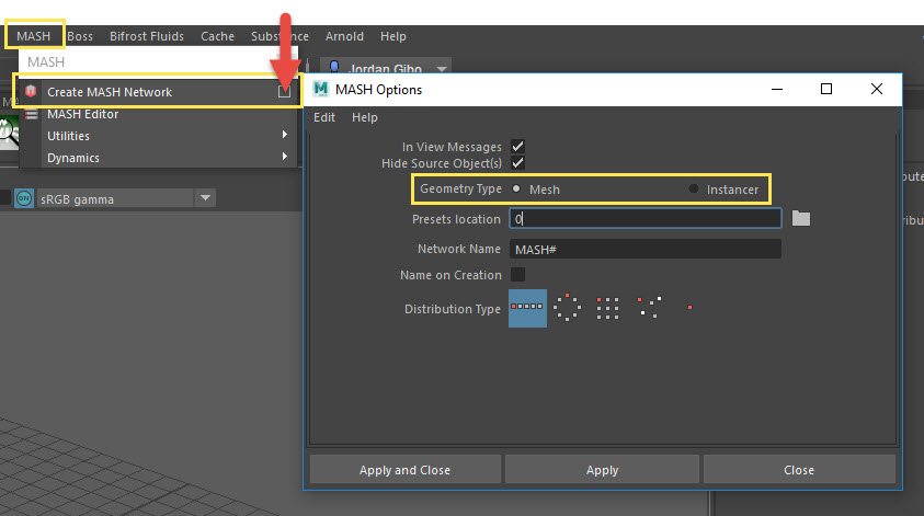Cannot cache MASH Instancer Network to Alembic