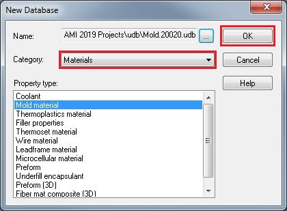 How to create and save a custom mold material in Moldflow