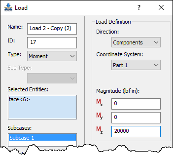 How to apply moment loads to solid elements in Nastran