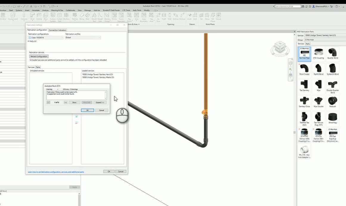 Reloading the fabrication configuration results in deletion of ...