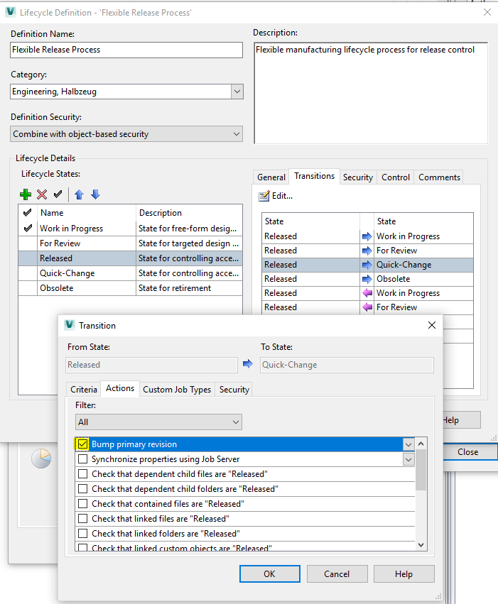 A file can be released with non-released children in Vault