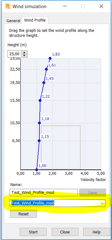 如何在 Robot Structural Analysis 中定义风模拟压力曲线的任意系数