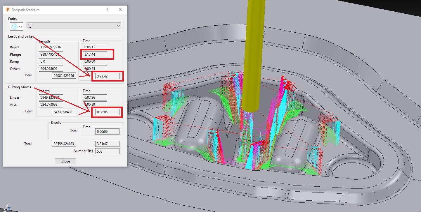 How To Reduce The Cycle Time For Rest Area Clearance In PowerMill
