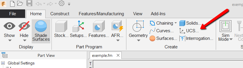 How to Create and orient a new setup in FeatureCAM Version 2019 and newer