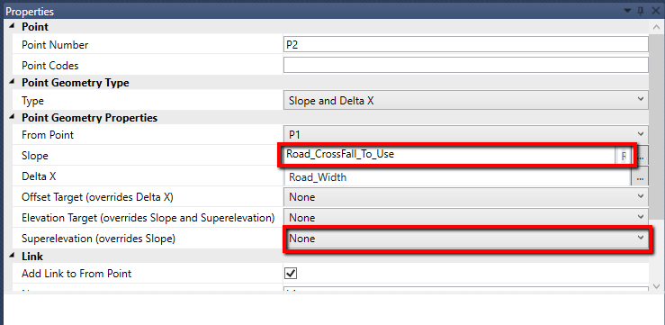 Civil 3D 无法识别 Subassembly Composer 自定义部件中的超高