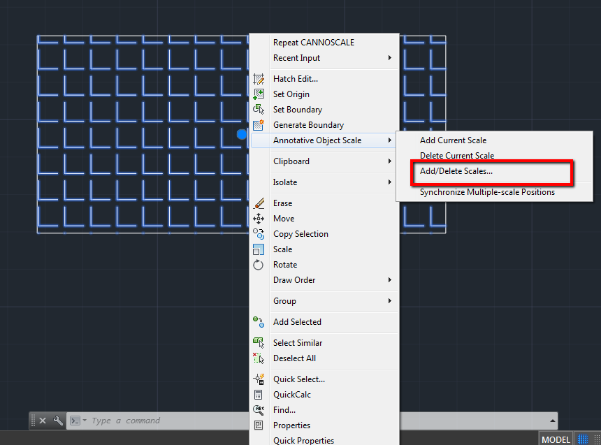 Hatch pattern follows view scale