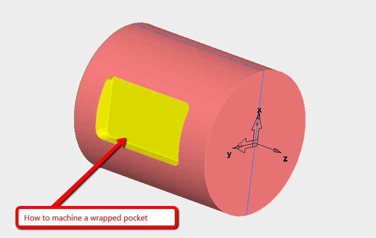 How to create a toolpath for OD wrapped pocket in FeatureCAM