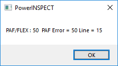 "Erro: """"PAF/FLEX : 50" ao iniciar o PowerInspect 2016"