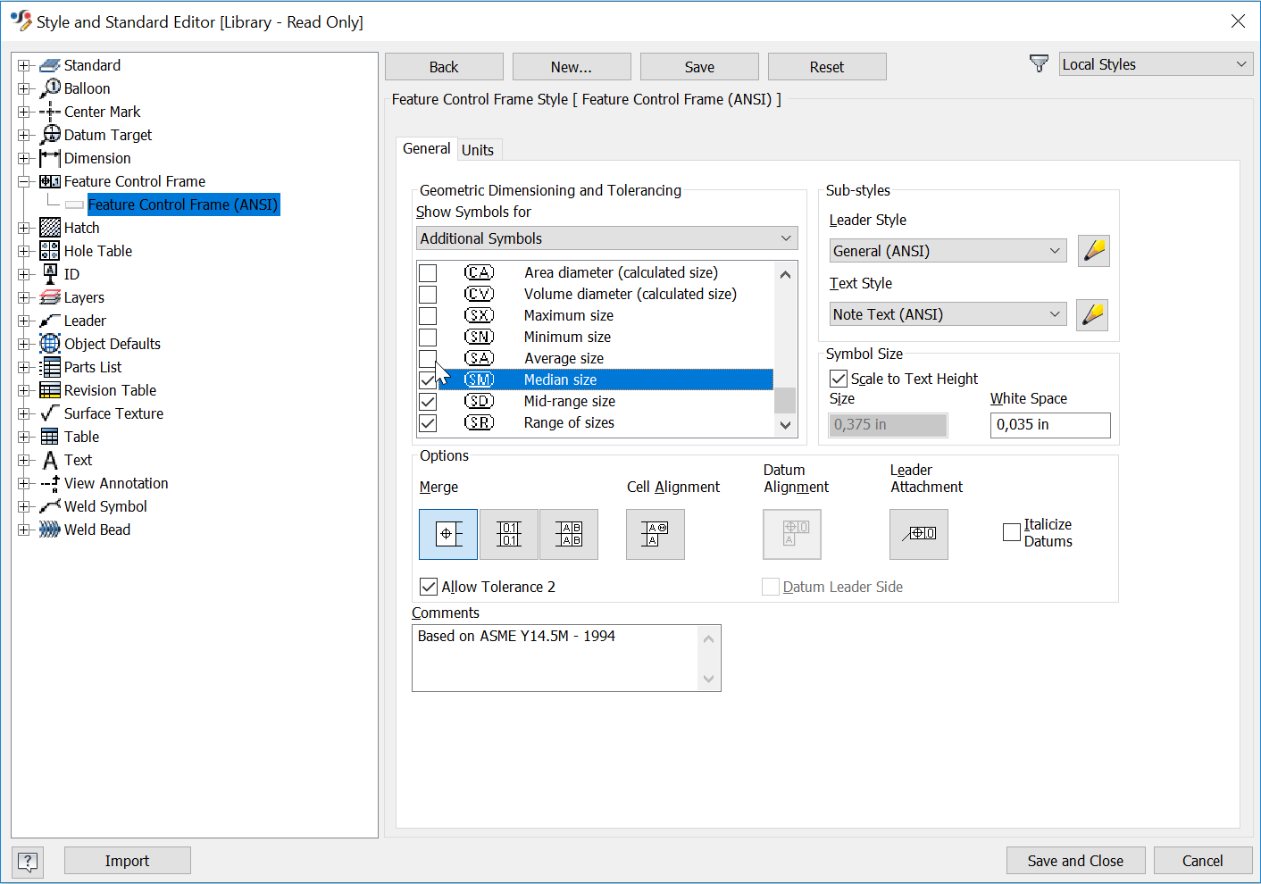 How to enable ISO GPS symbols in a Inventor drawing