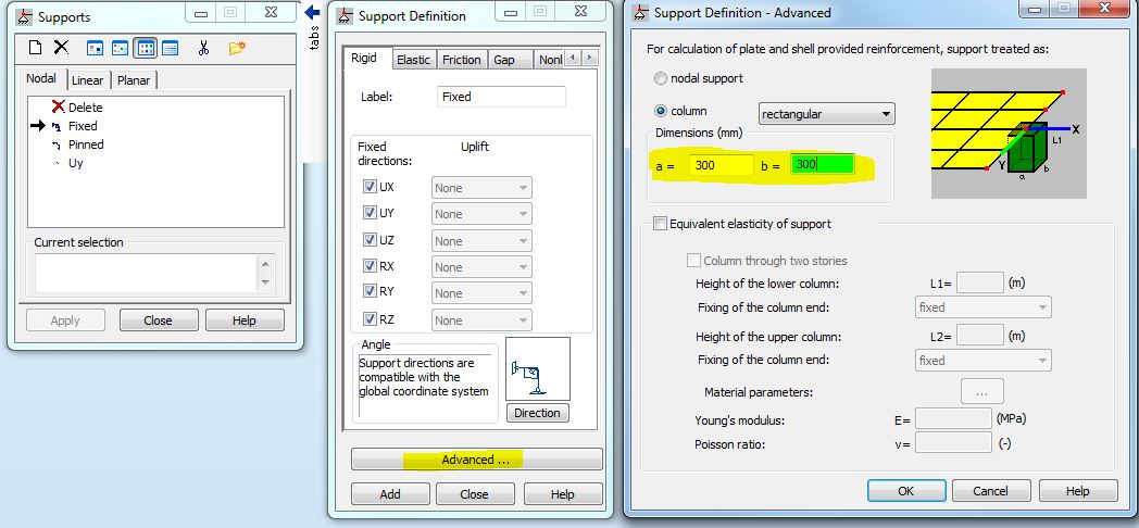 List of verification points for slab (floor) punching is empty in RC Slab Provided Reinforcement ...