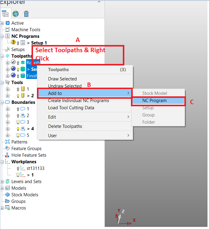 How to create a single ISO file using multiple toolpaths in PowerMill