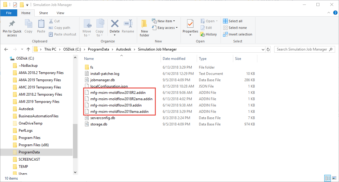 El análisis permanece en cola en Moldflow Simulation Job Manager