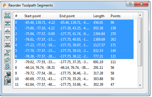 How to reorder a toolpath in PowerMill