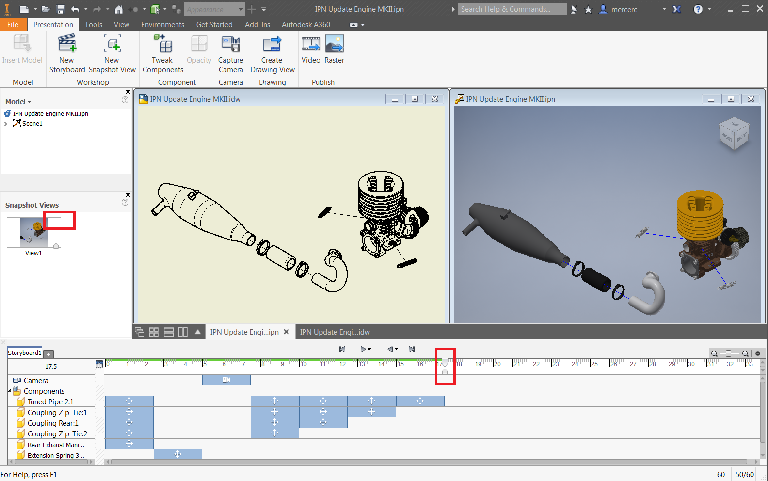 Drawing Views of IPN do not get updated when IPN view changes in Inventor