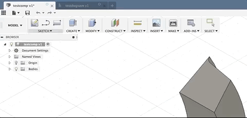 A menu is missing from the main ribbon in Fusion 360