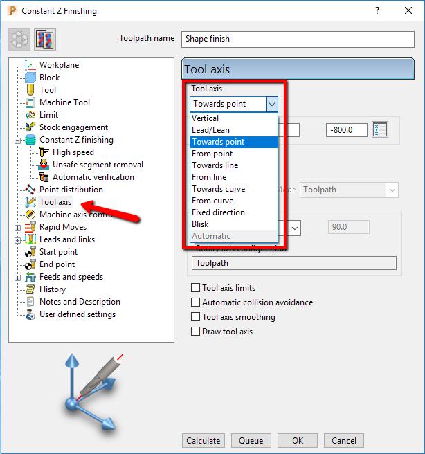 How To Convert A 3 Axis Toolpath To A Simultaneous 5 Axis Toolpath In Powermill