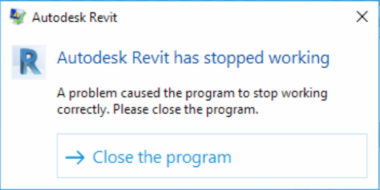 Revit crashes when rendering in medium and above quality