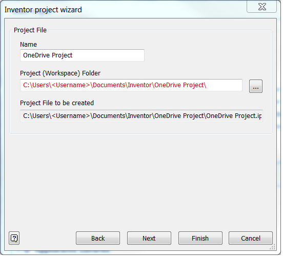 Work with Inventor files and Microsoft OneDrive service