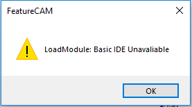 "LoadModule: Basic IDE Unavaliable" when launching 3D simulation in ...