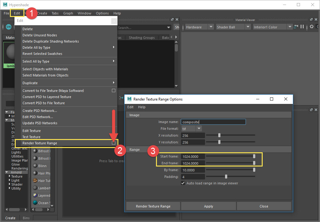 Cannot increase Texture Range limit in Maya