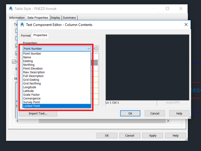 cannot-add-property-sets-in-a-cell-in-point-table-in-civil-3d