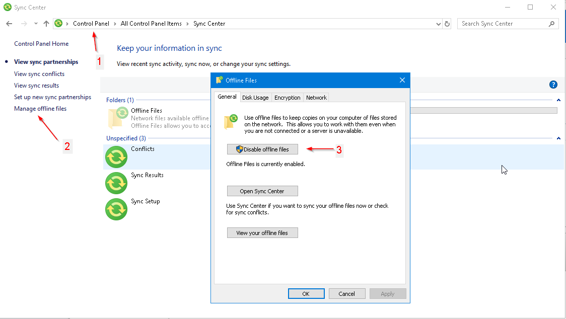 How to make network files available while not connected to the network