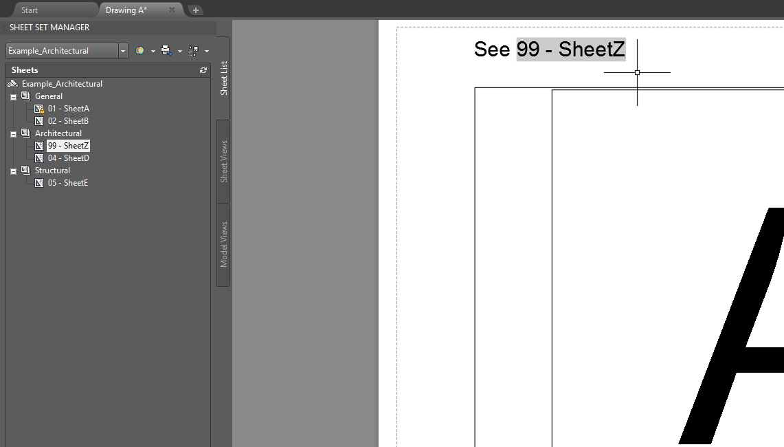 How to cross-reference file names across multiple drawings in AutoCAD