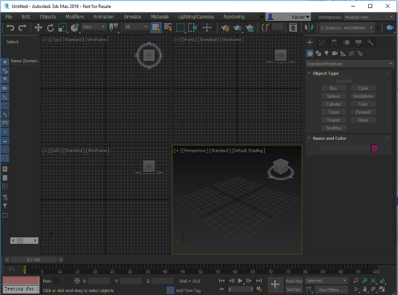 Dark overlay screen when launching 3ds Max