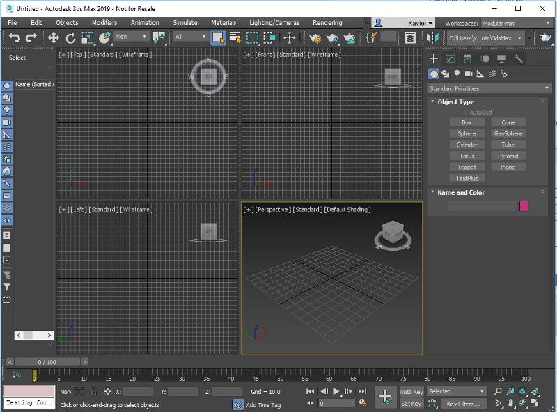 Dark overlay screen when launching 3ds Max