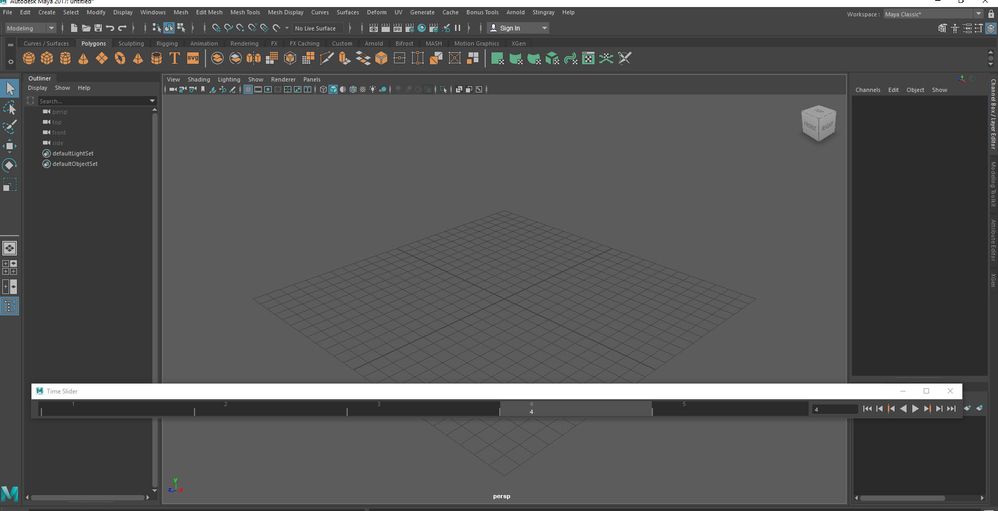 在 Maya 时间滑块中禁用关键帧的自动调整